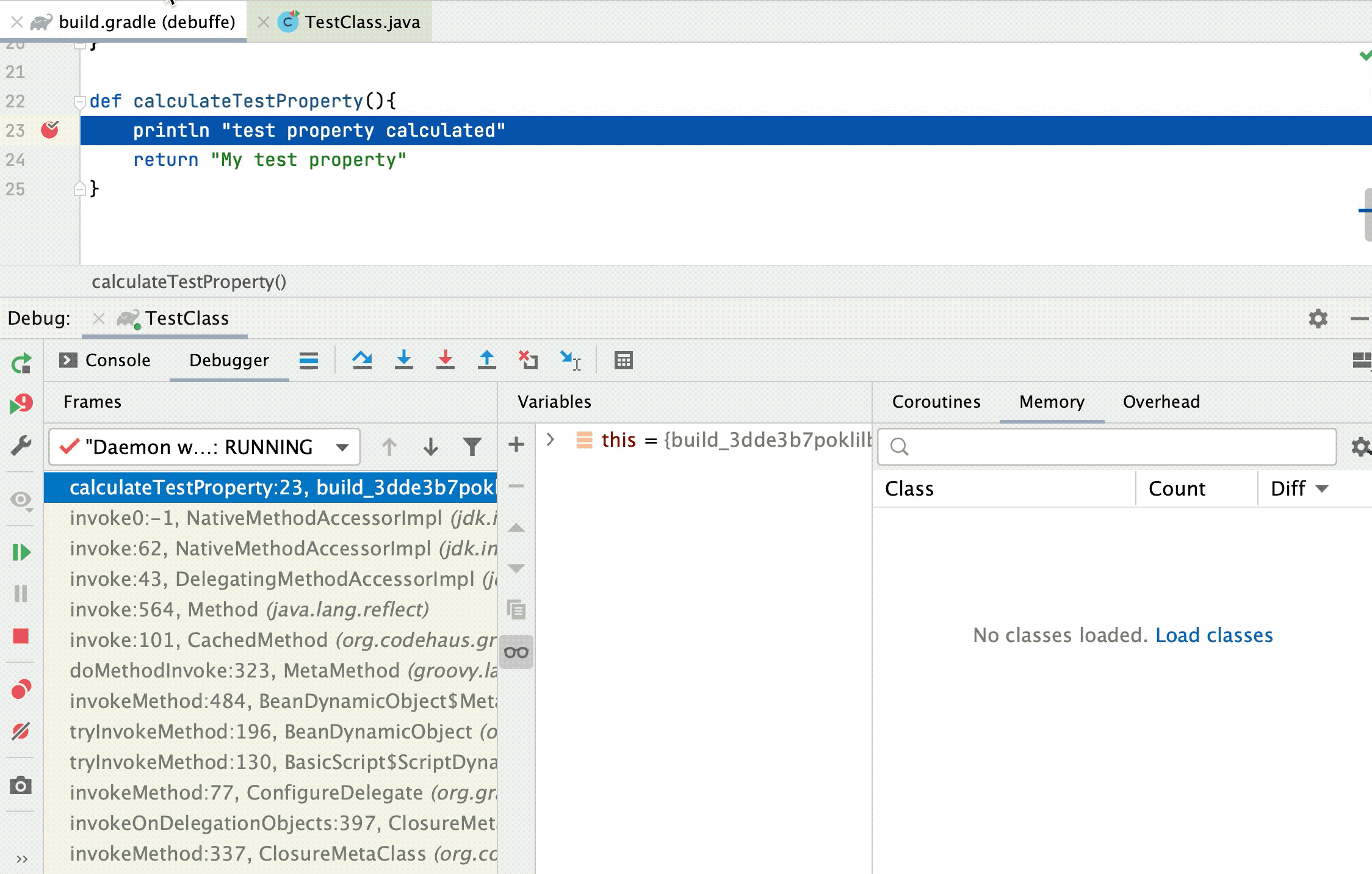 Gradle tasks—IntelliJ IDEA
