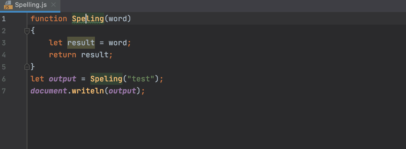 Spellchecking | WebStorm