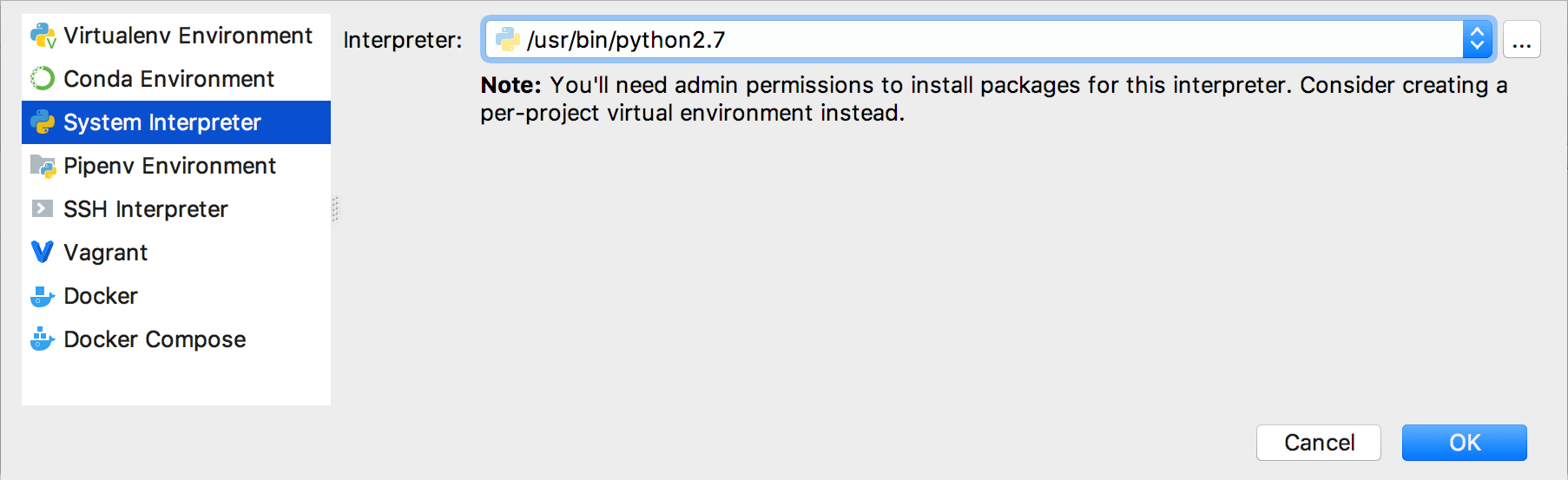 Pycharm Python Interpreter Poretarctic