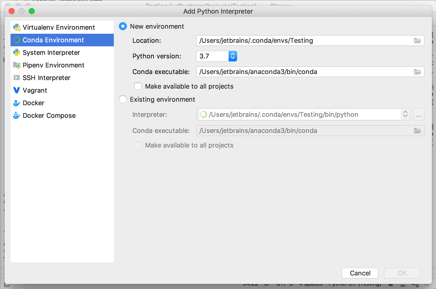 Configure A Conda Virtual Environment PyCharm