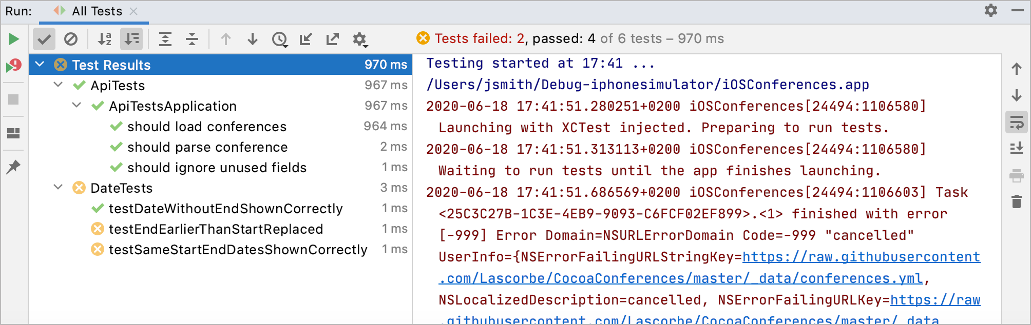 Unit testing in AppCode | AppCode