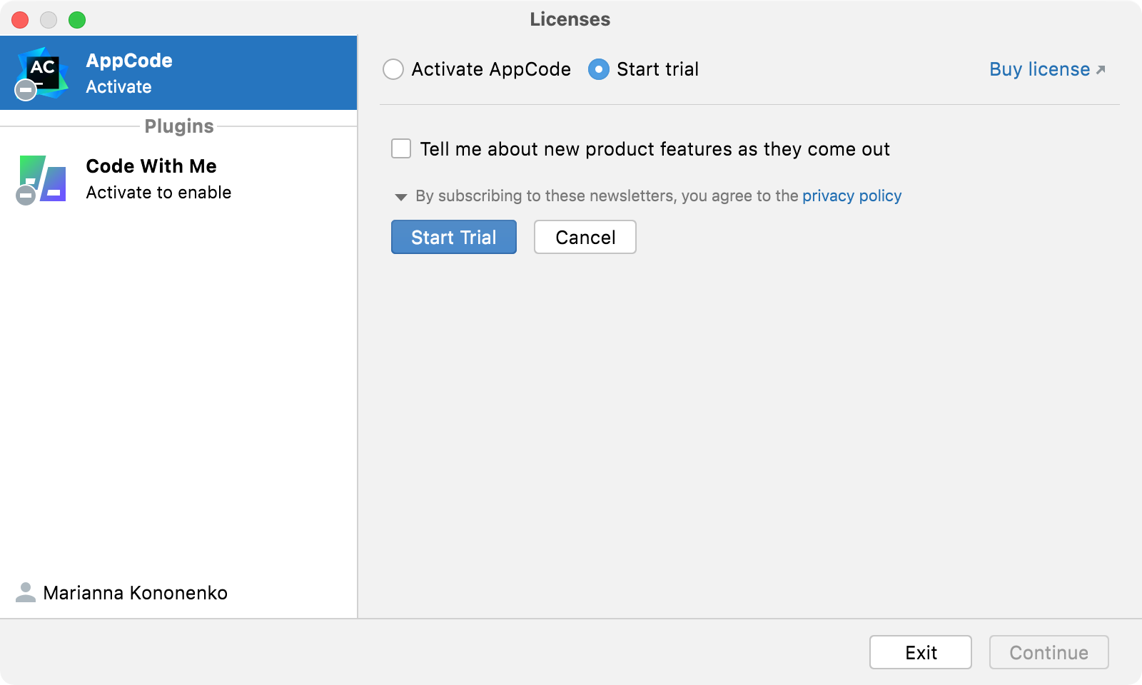 Register AppCode | AppCode