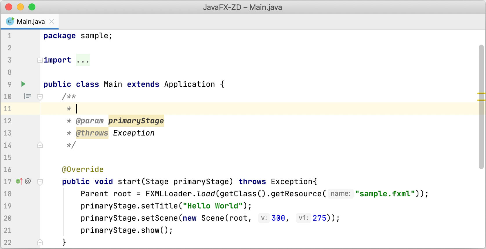Javadocs IntelliJ IDEA