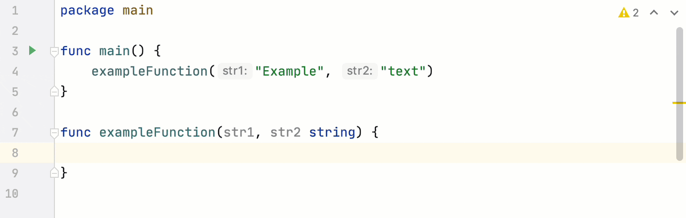 Edit Template Variables dialog | GoLand