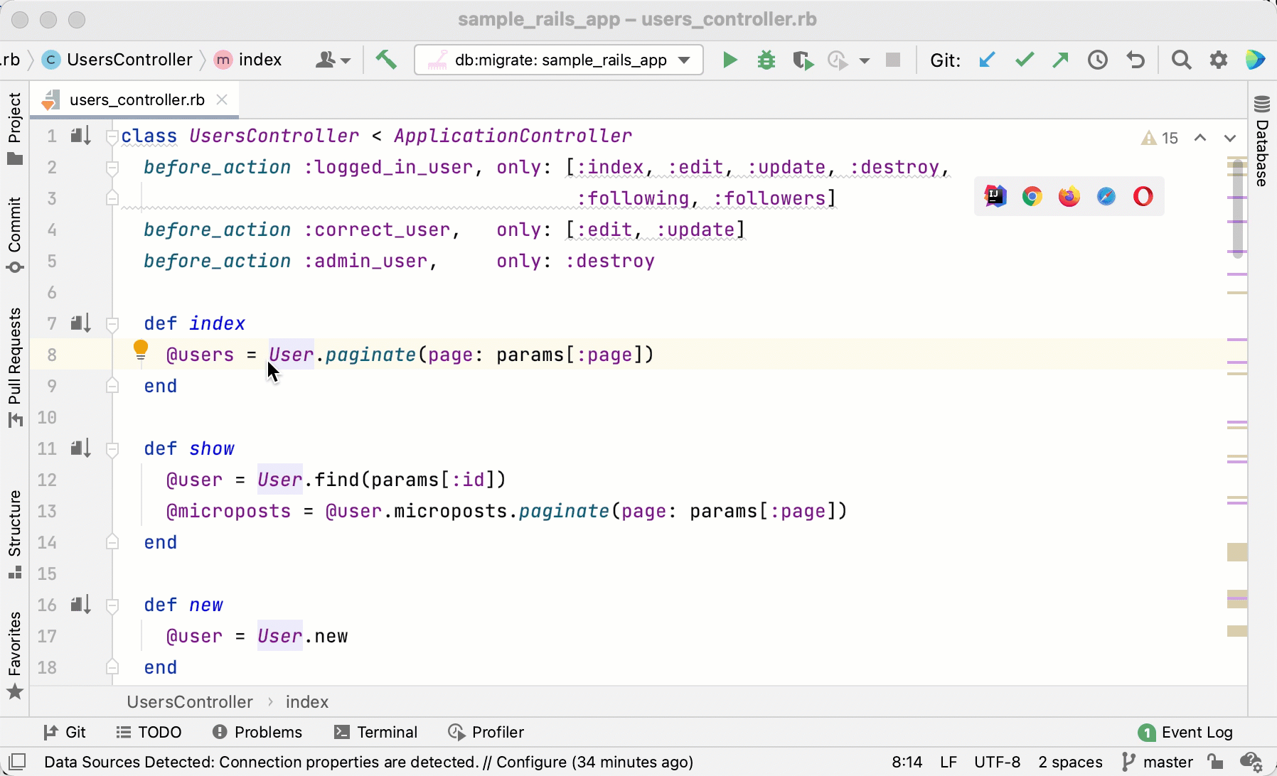 Get started with a Rails project in IntelliJ IDEA | IntelliJ IDEA