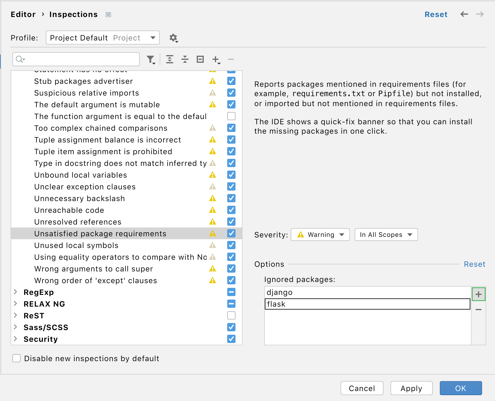  Requirements txt PyCharm 