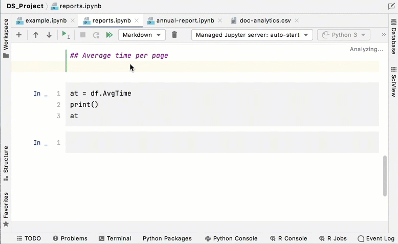 Edit Jupyter notebook files | PyCharm