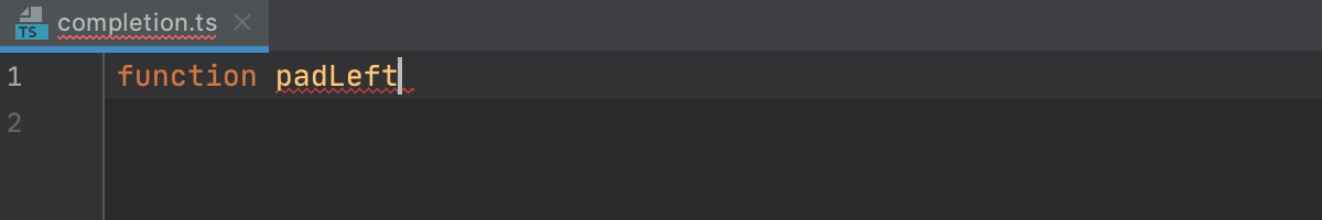Code completion | WebStorm