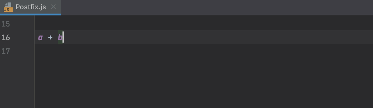 Javascript Postfix Templates Webstorm