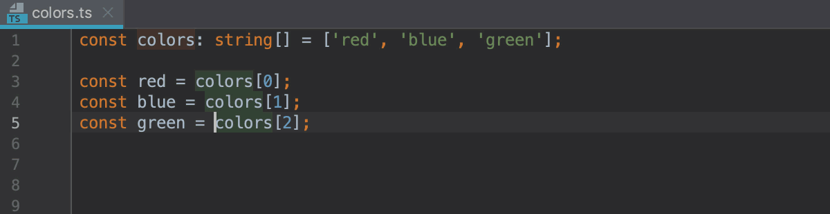 Refactoring TypeScript | WebStorm