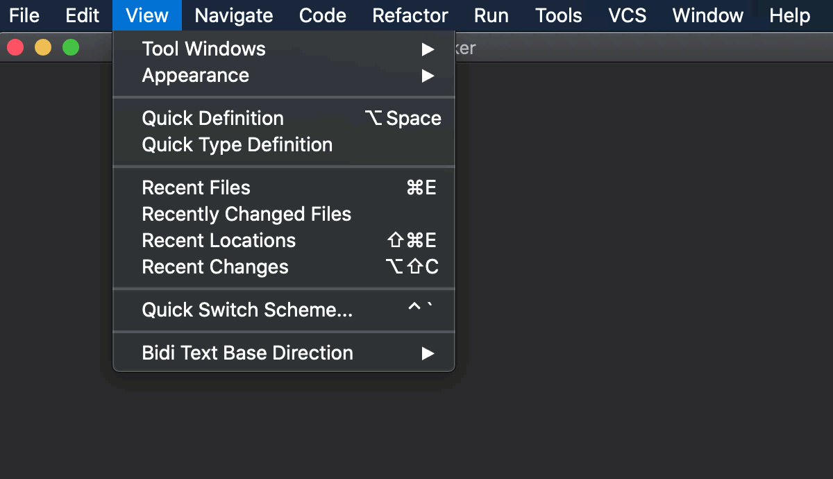 IDE viewing modes | WebStorm