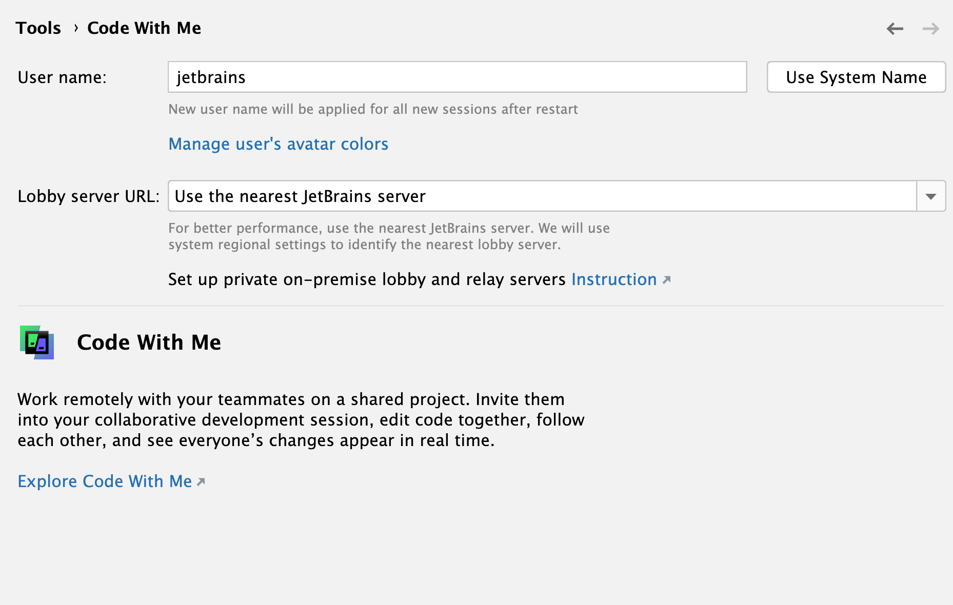 Getting Started With Code With Me IntelliJ IDEA