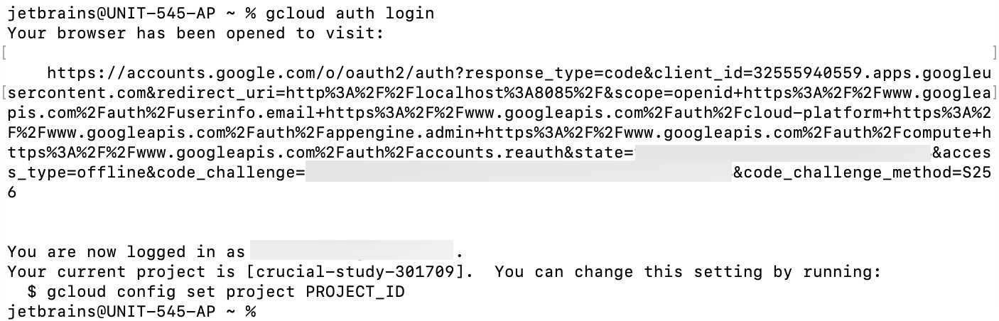 Connect to Google Cloud SQL instances | DataGrip