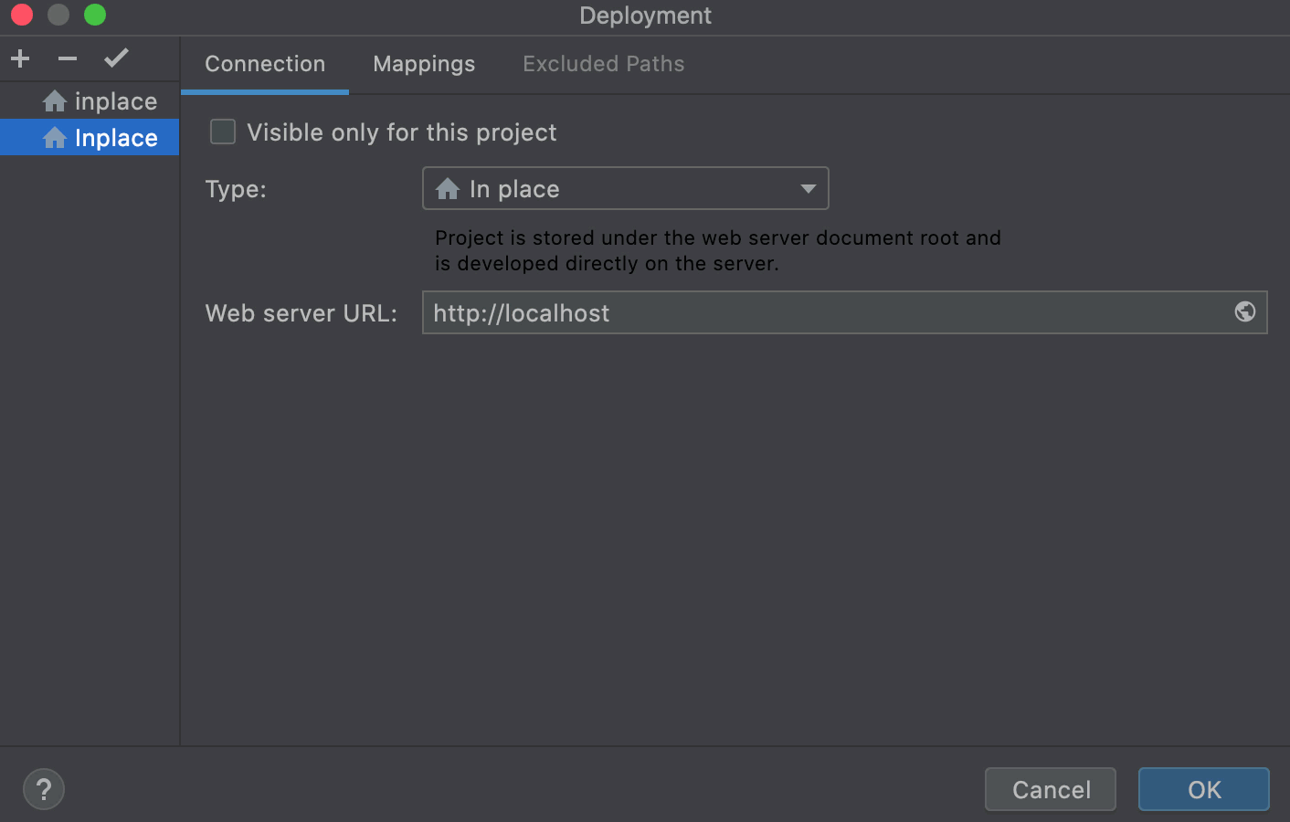Create a remote server configuration | WebStorm