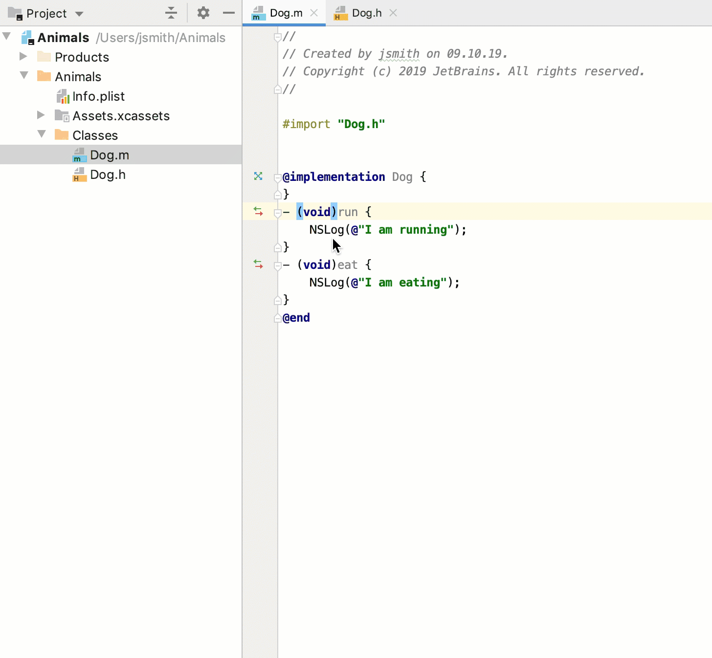 Extract superclass | AppCode