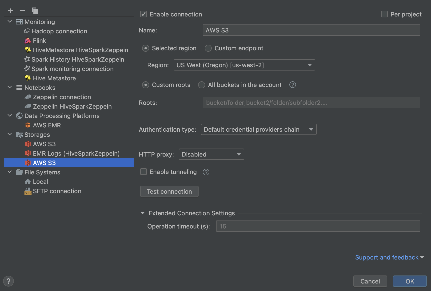 Configure Big Data Tools environment | IntelliJ IDEA