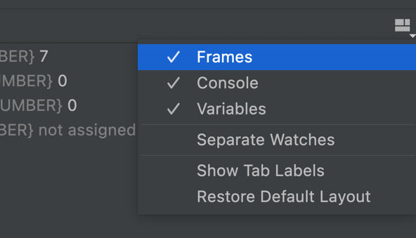 Debug tool window | DataGrip