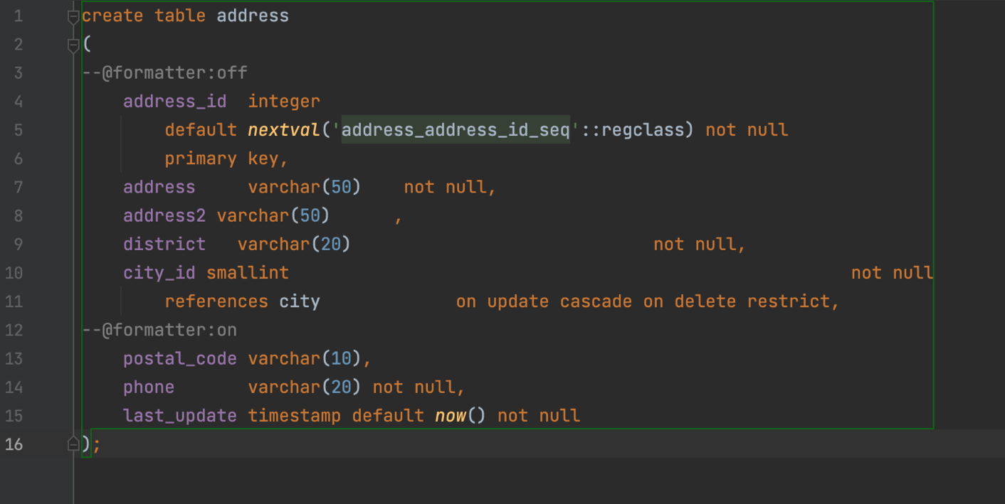Code Style | DataGrip