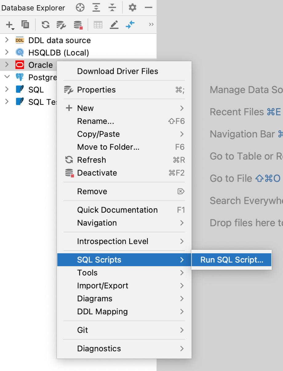 Import DataGrip