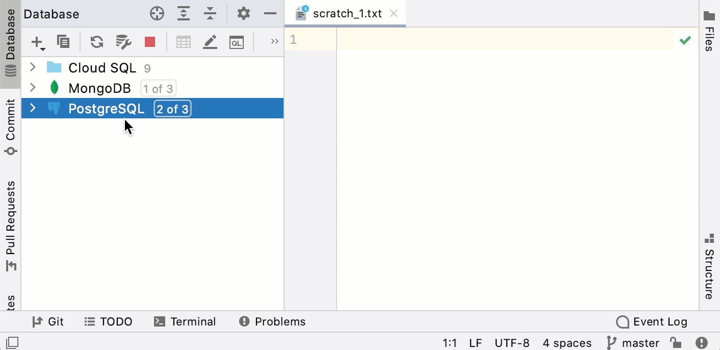 Manage data sources | PyCharm
