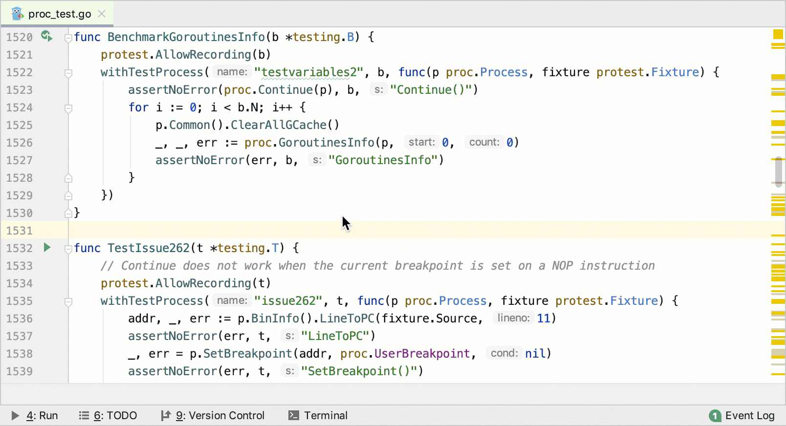 Blocking profiler | GoLand