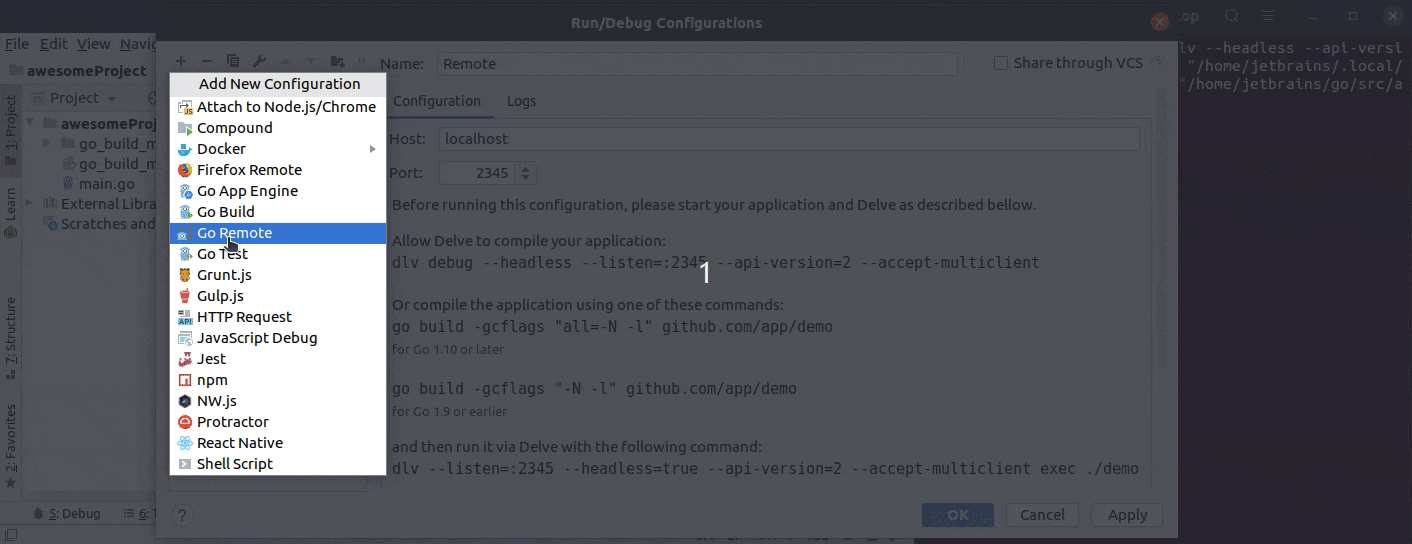 Debugging with Mozilla rr | GoLand