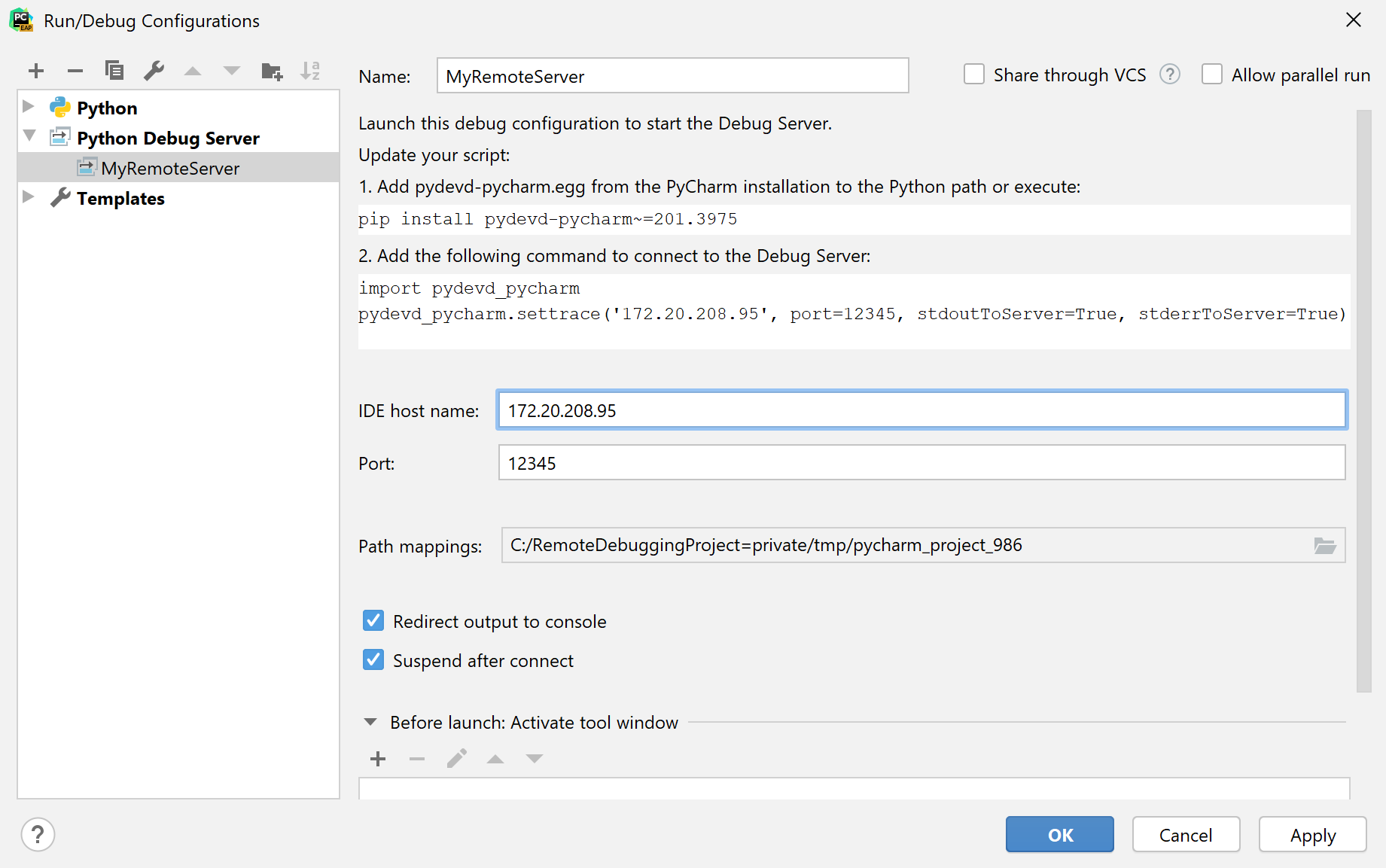 Remote Debugging With PyCharm PyCharm