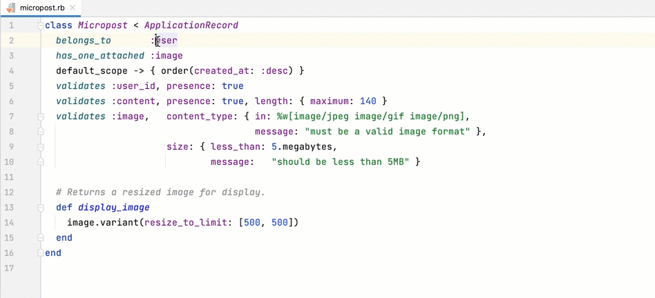 Code reference information | RubyMine