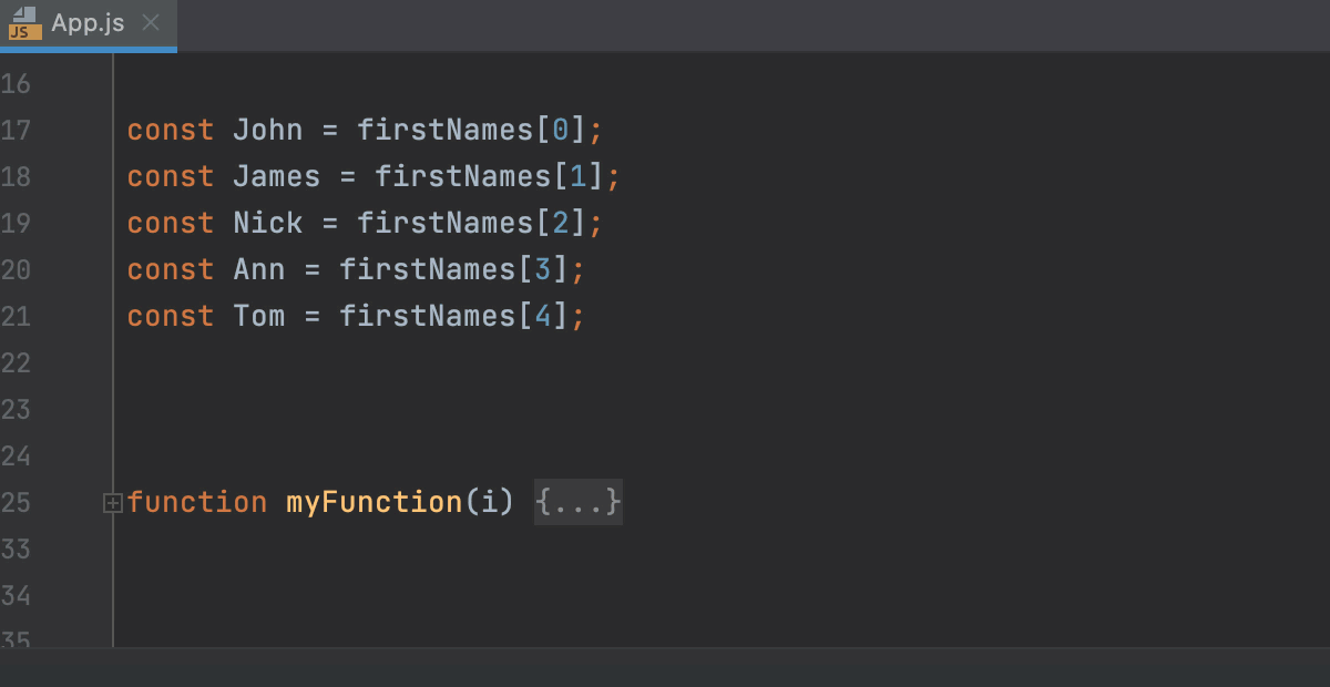 Write and edit source code | WebStorm