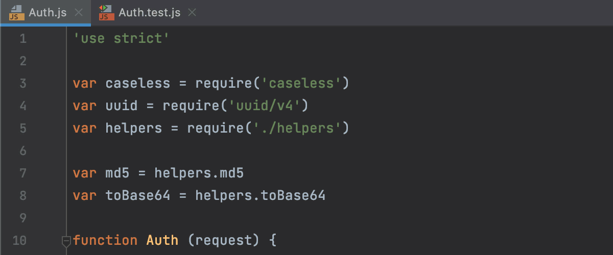 Editor basics | WebStorm