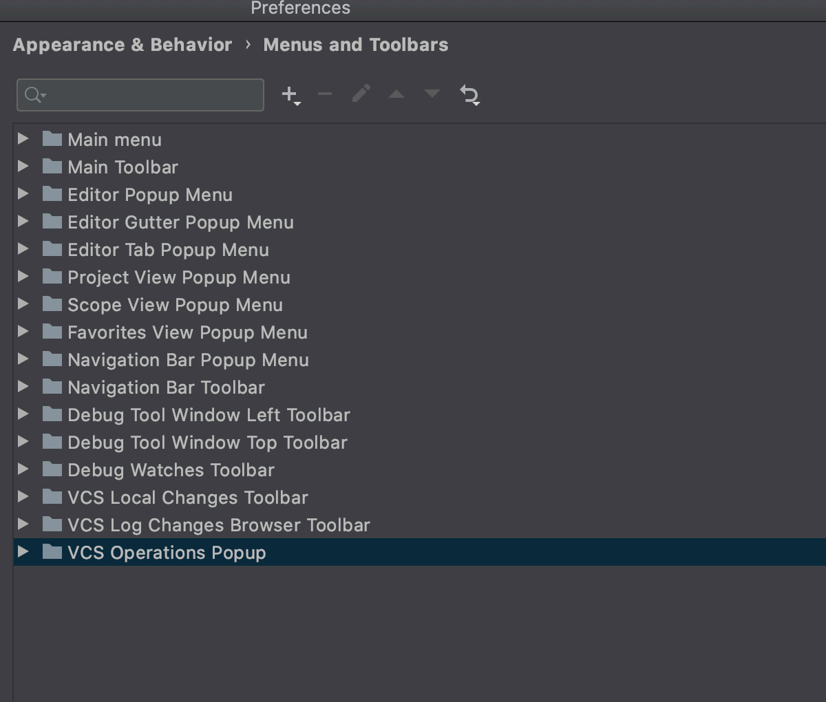 Menus and toolbars | WebStorm