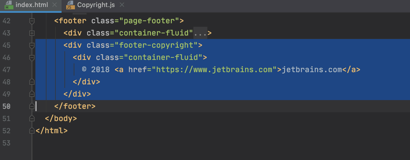 React | WebStorm