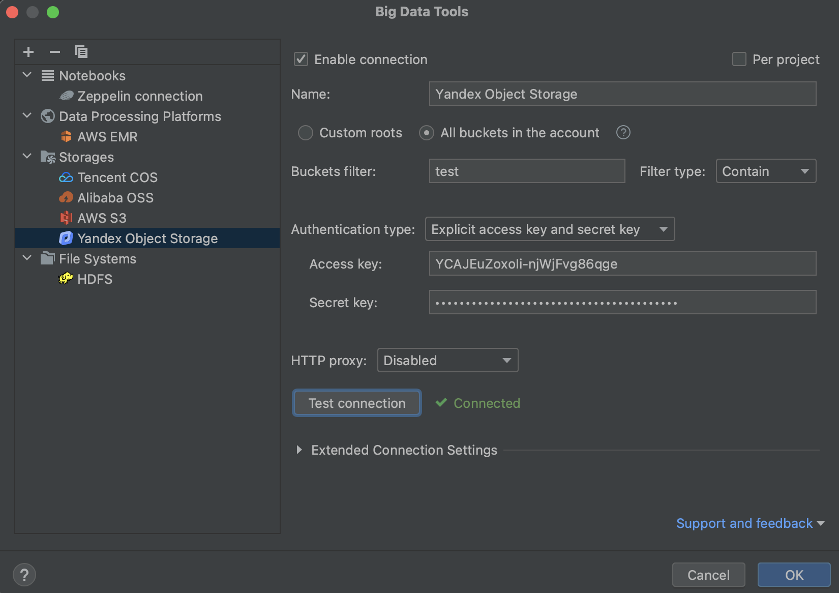 Configure Big Data Tools environment | DataGrip Documentation