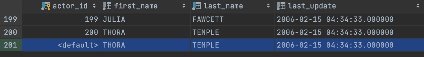 Rows | DataGrip Documentation