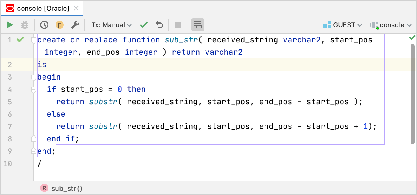 Run Utplsql Tests Datagrip Documentation 0096