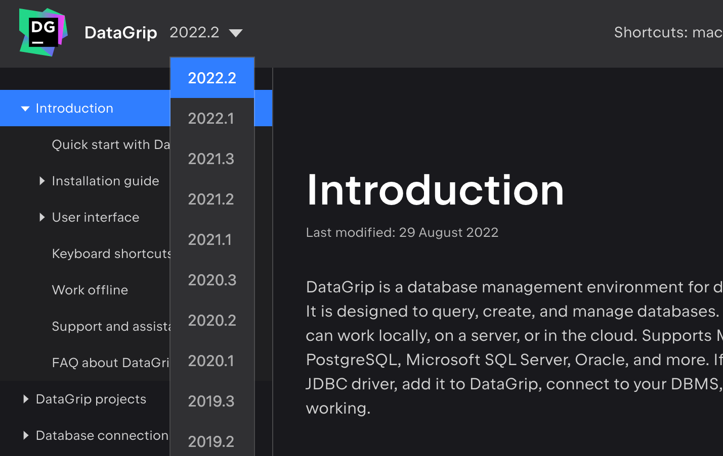 Release notes | DataGrip Documentation