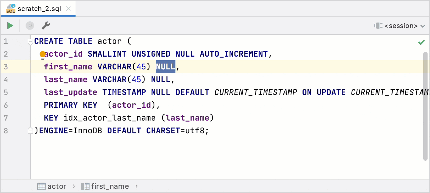 Search for a target within a file | DataGrip Documentation