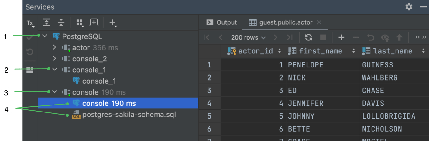 Managing connection sessions | DataGrip Documentation