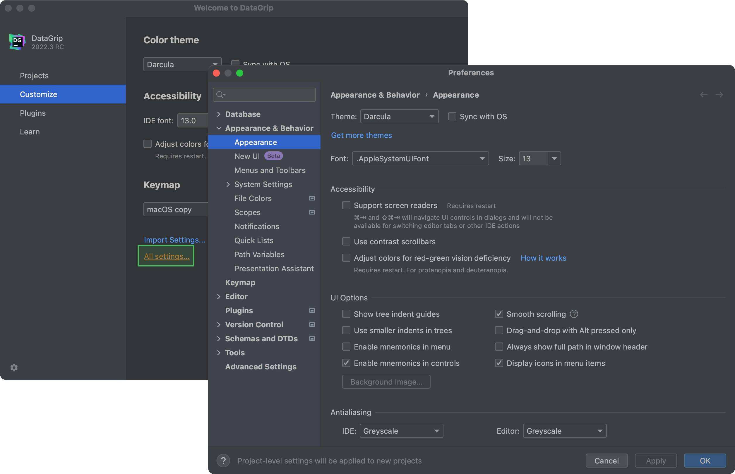 Run DataGrip for the first time | DataGrip Documentation