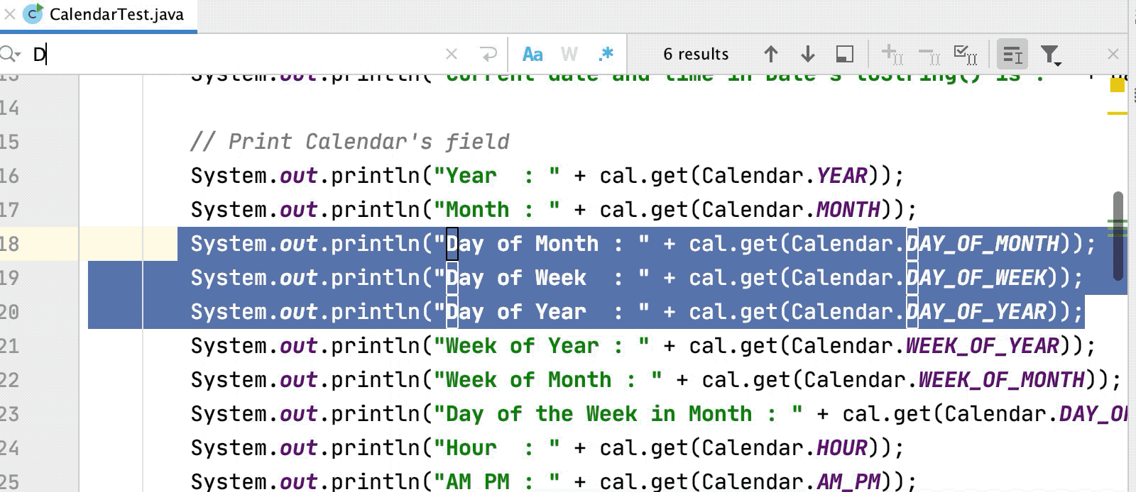 Search for a target within a file | IntelliJ IDEA Documentation