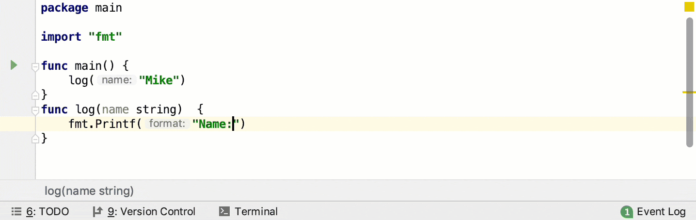 Intention actions | GoLand Documentation