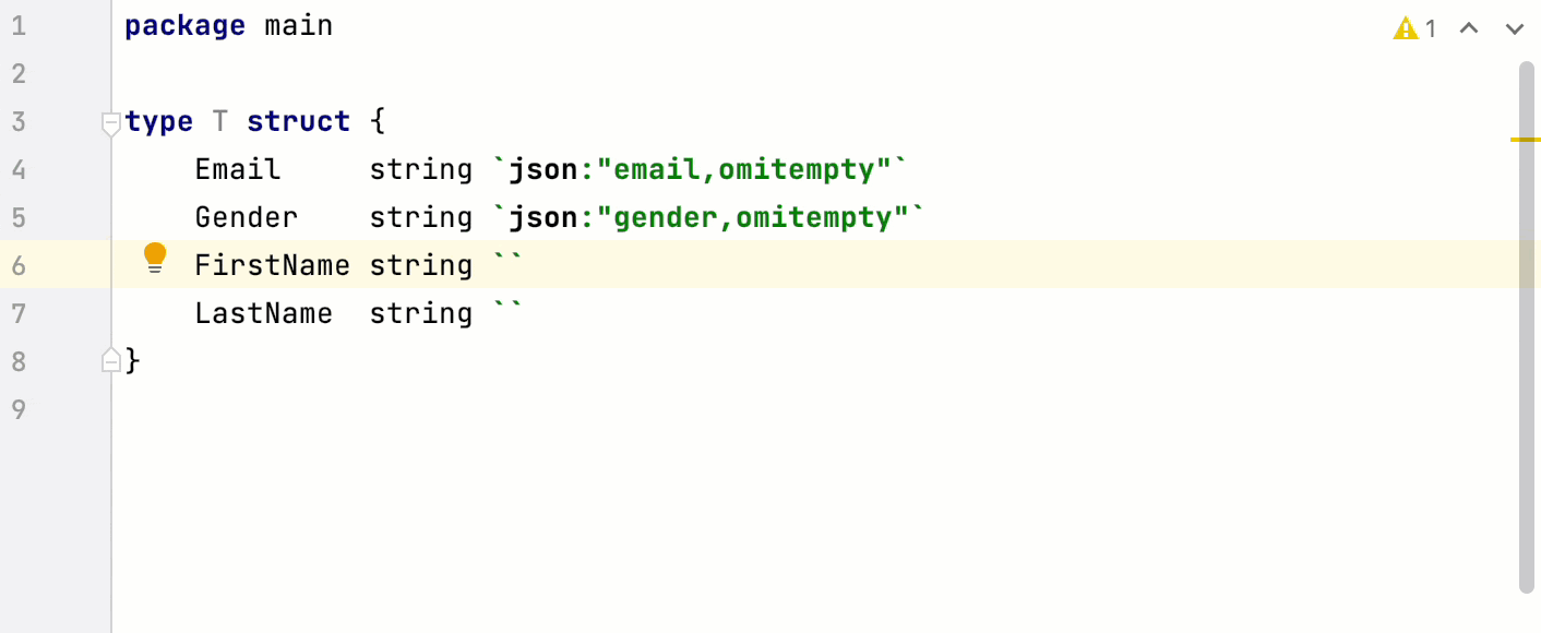 Working with JSON | GoLand Documentation