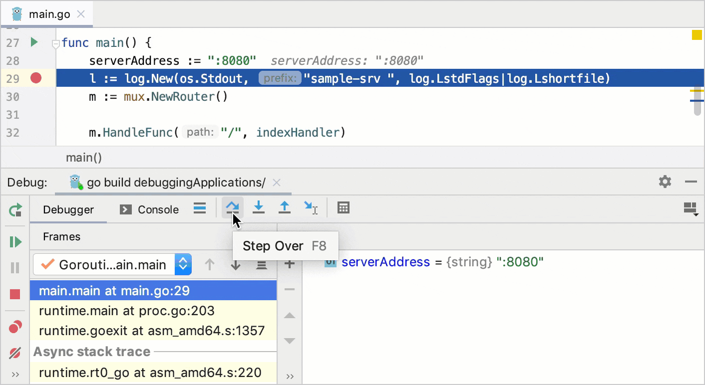 Step Through The Program GoLand Documentation step-through-the-program-goland-documentation