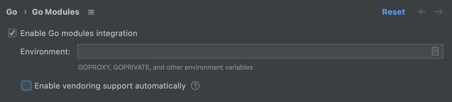 Build constraints and vendoring | GoLand Documentation