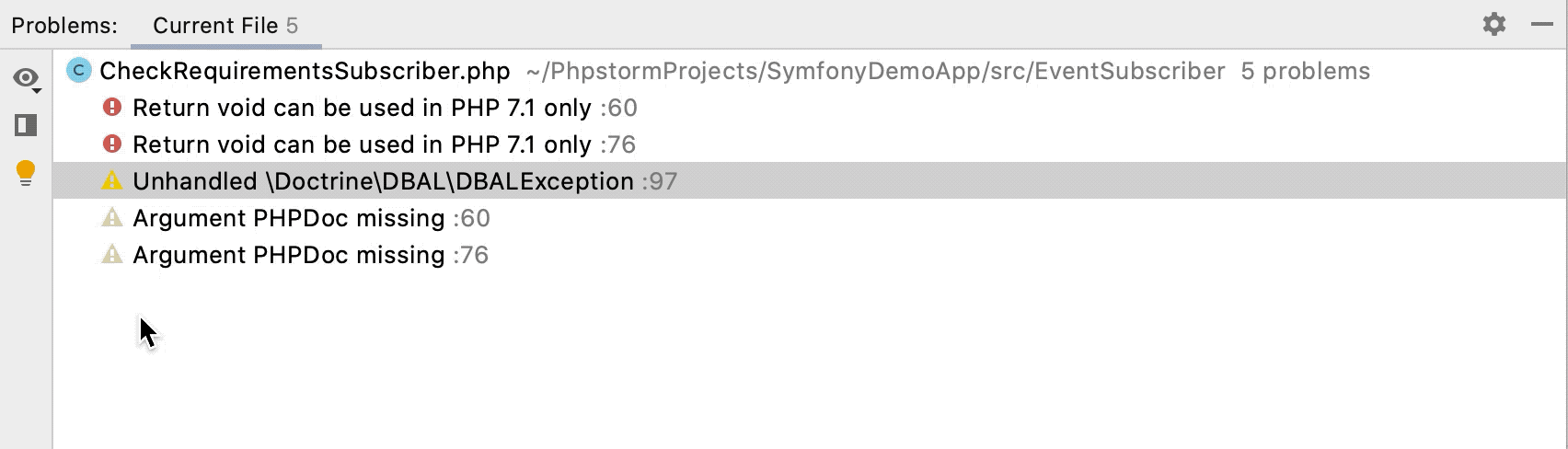 Run inspections | PhpStorm Documentation