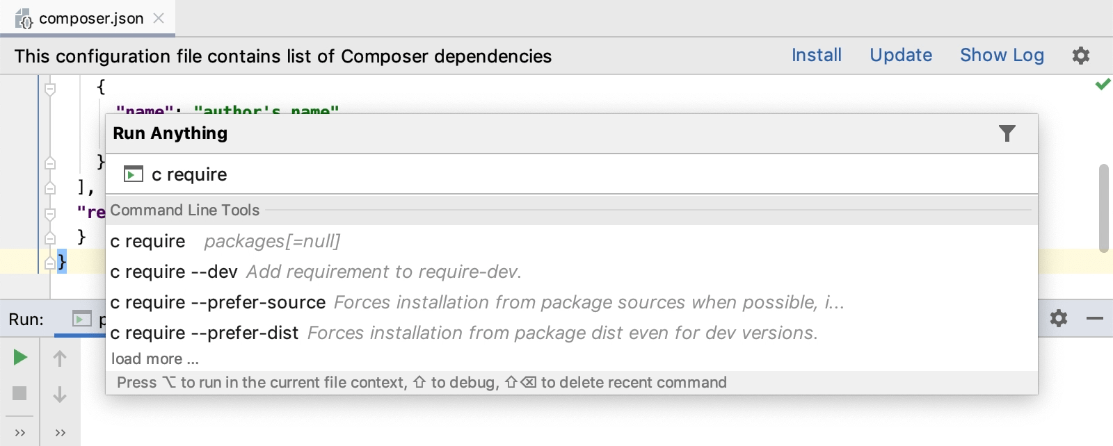 PHP command line tools | PhpStorm Documentation