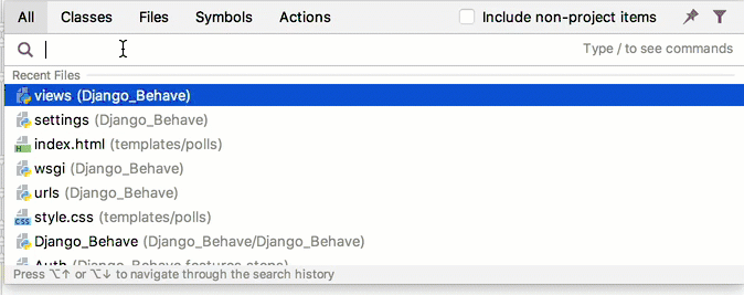 Searching Everywhere | PyCharm Documentation