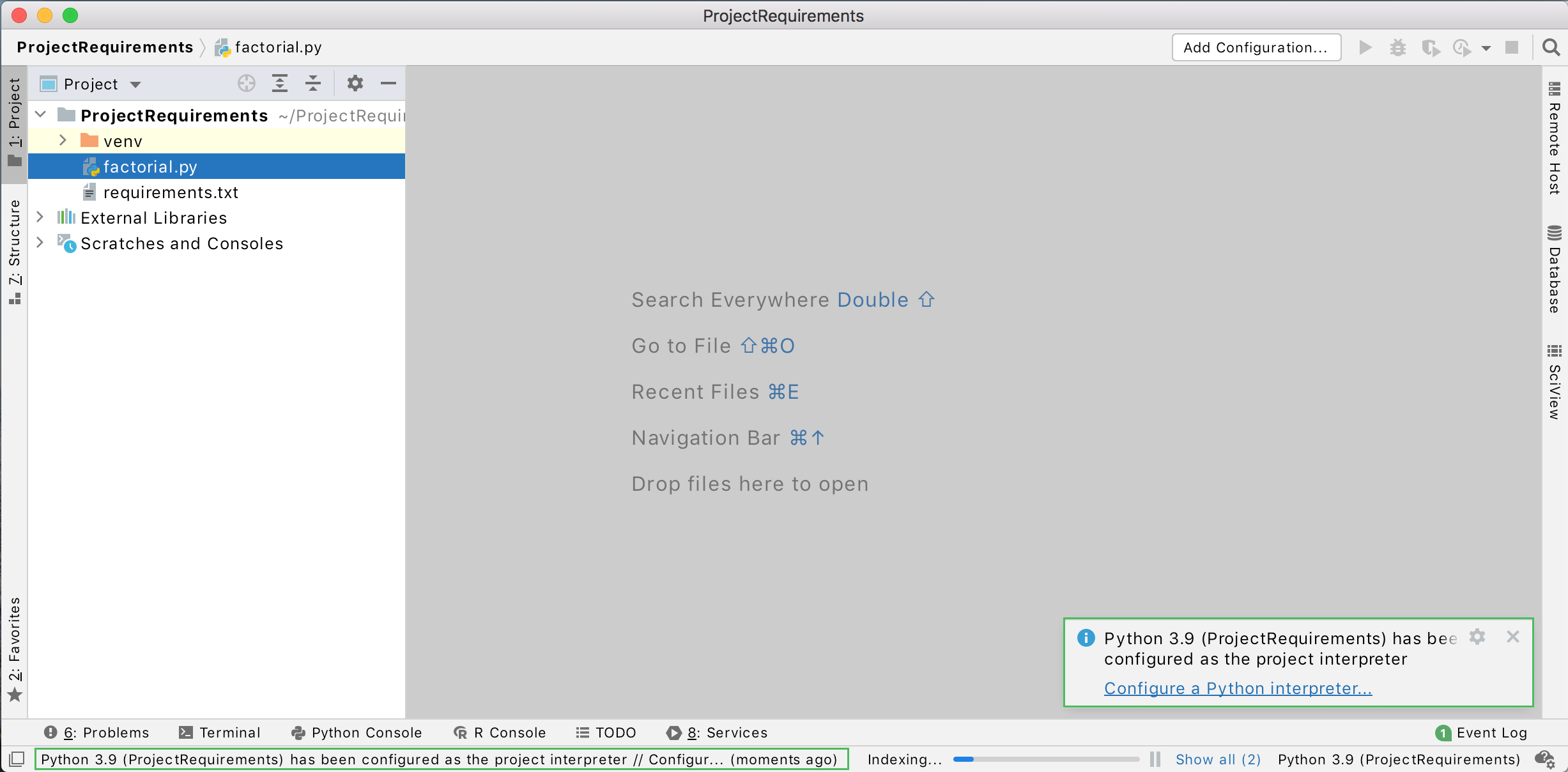 Configure a virtual environment | PyCharm Documentation
