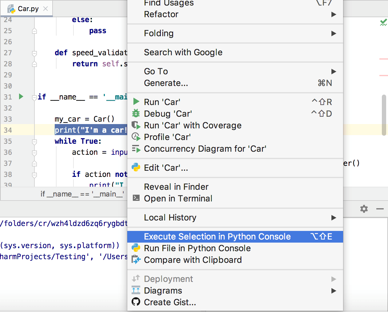Python console | PyCharm Documentation