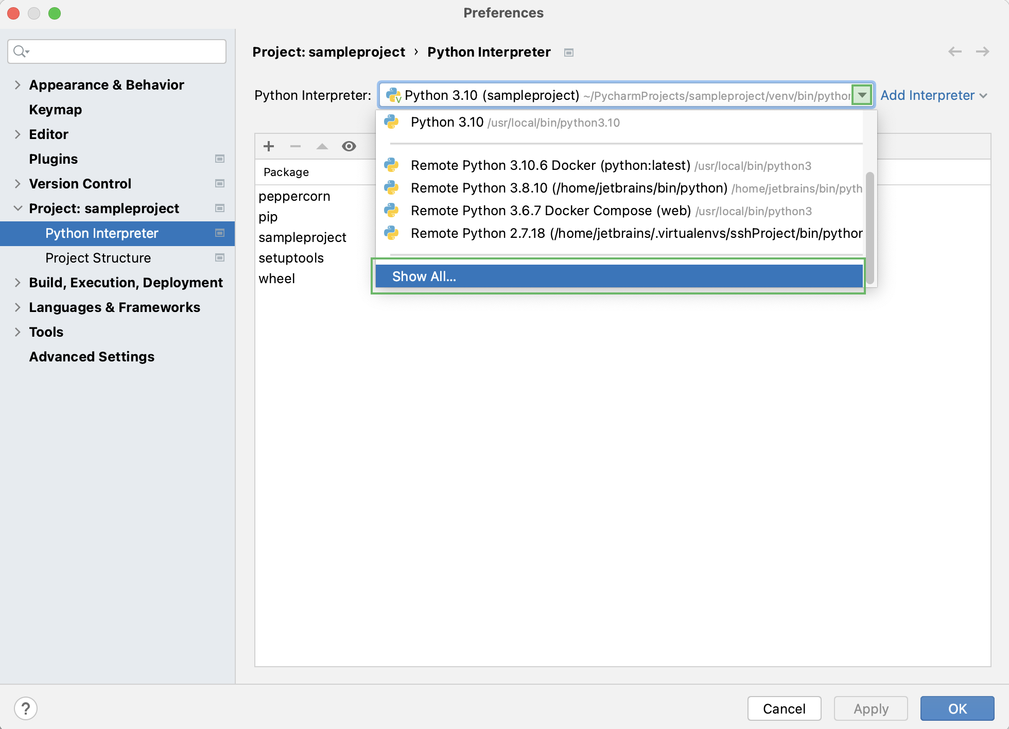 Package installation issues | PyCharm Documentation